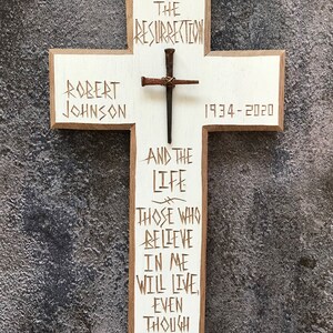 Personalized Memorial Wall Cross, Custom Sympathy Gift - Etsy