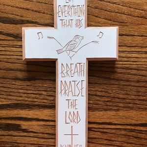 Cross With Bible Verse, Cross With Scripture - Etsy