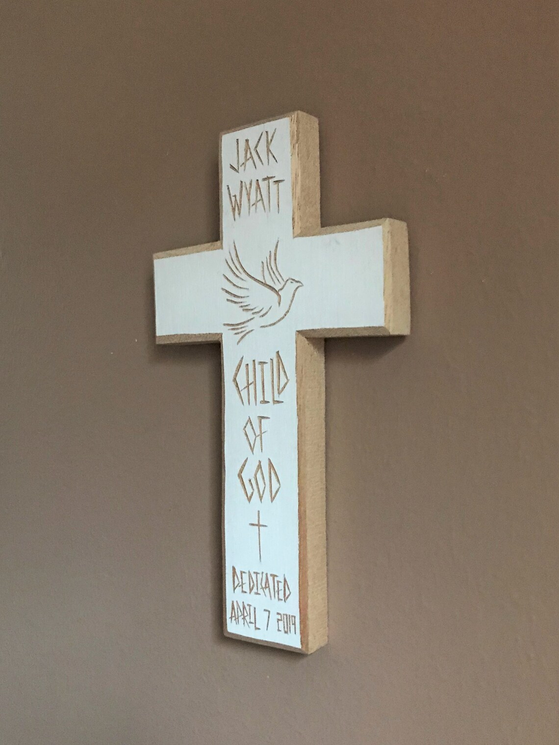 Baby Dedication Gift Boy Dedication Cross Personalized Child | Etsy