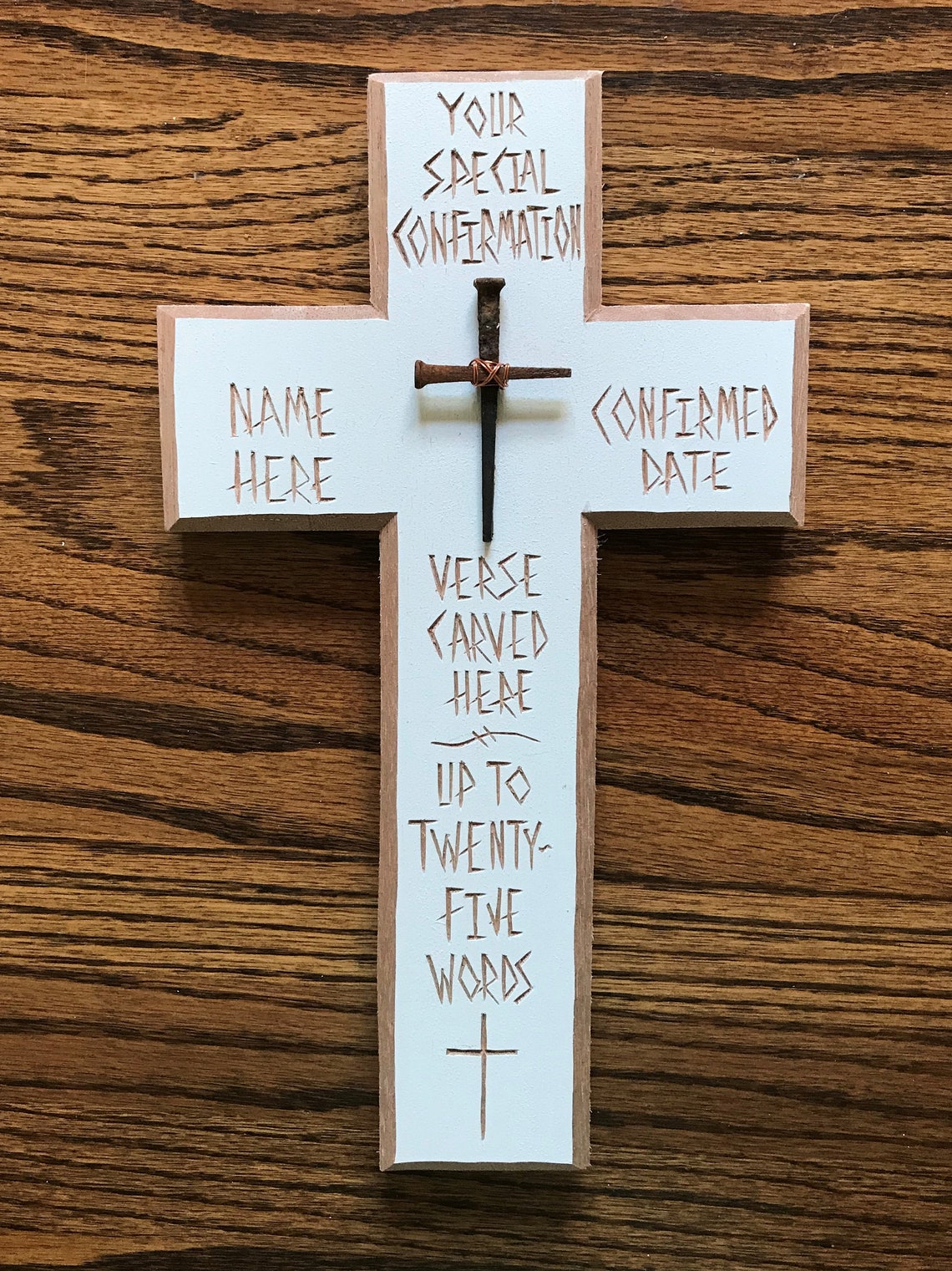 Personalized Confirmation Cross Confirmation Verse Hand - Etsy