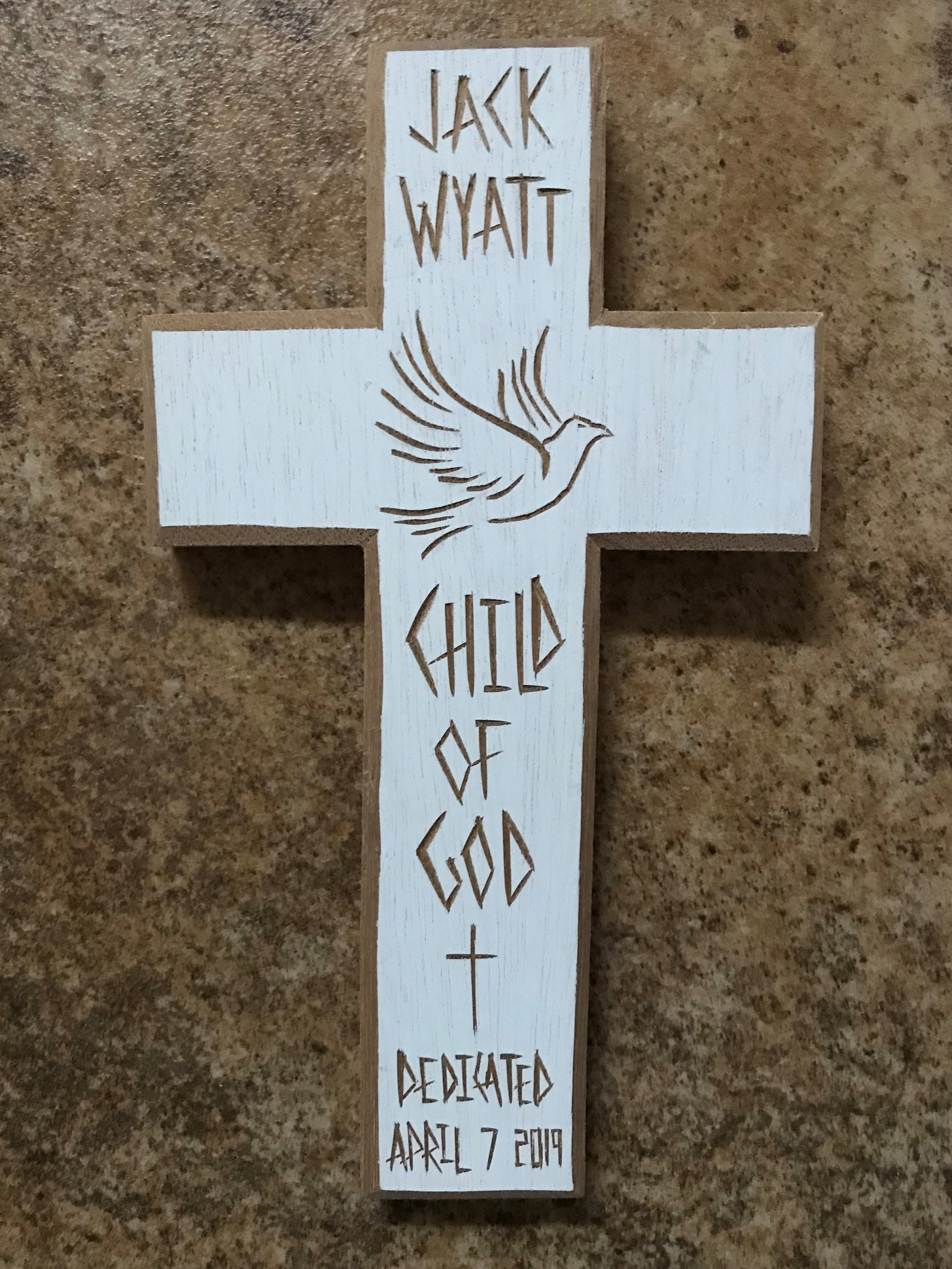 Baby Dedication Gift, Boy Dedication Cross, Personalized Child ...