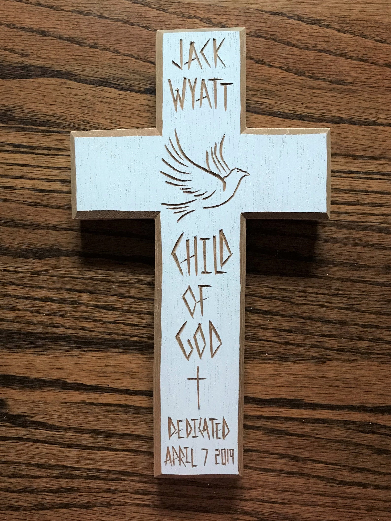 Baby Dedication Gift, Boy Dedication Cross, Personalized Child ...