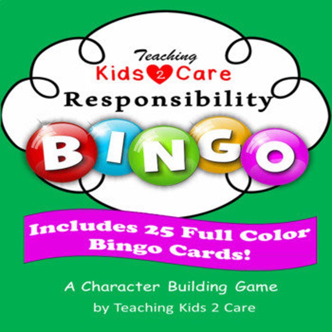 Responsibility Bingo ! - Etsy