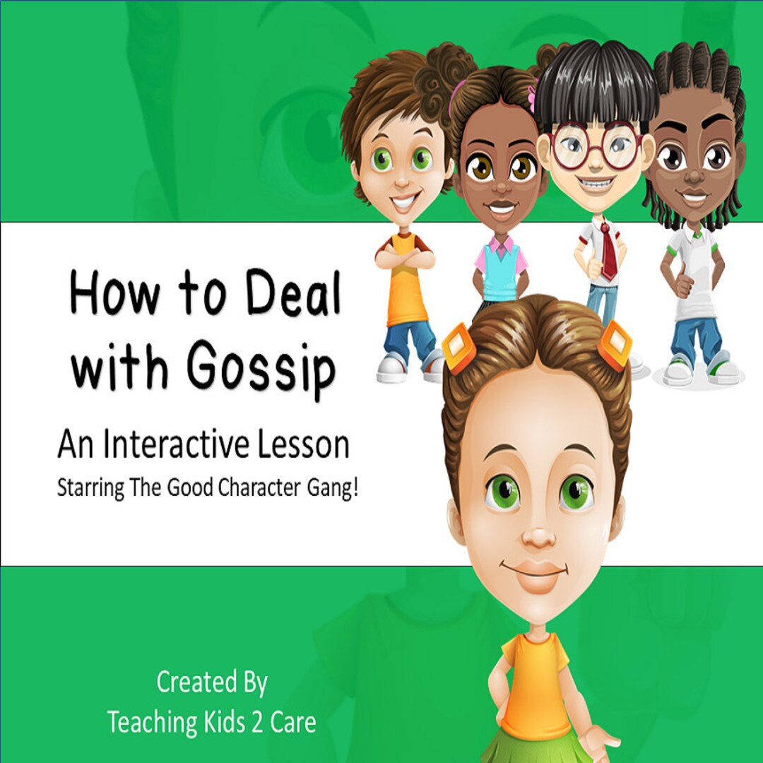 How to Deal With Gossip - an Interactive Powerpoint / Whiteboard Lesson ...