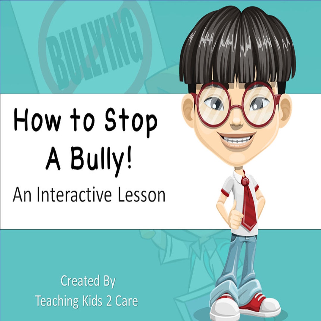 How to Stop A Bully - Interactive Powerpoint / Whiteboard Lesson - Etsy