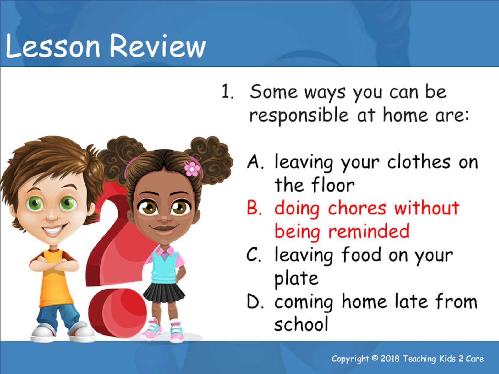 Being Responsible - Interactive Powerpoint / Whiteboard Lesson on ...