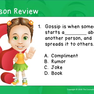 How to Deal With Gossip - an Interactive Powerpoint / Whiteboard Lesson ...