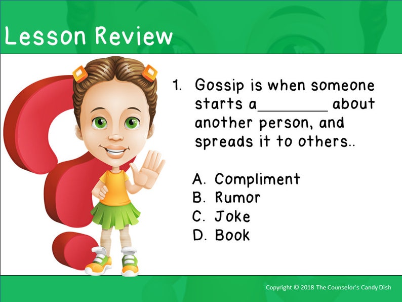 How to Deal With Gossip - an Interactive Powerpoint / Whiteboard Lesson ...
