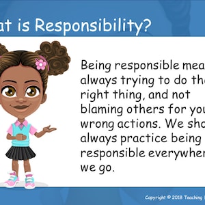 Being Responsible - Interactive Powerpoint / Whiteboard Lesson on ...