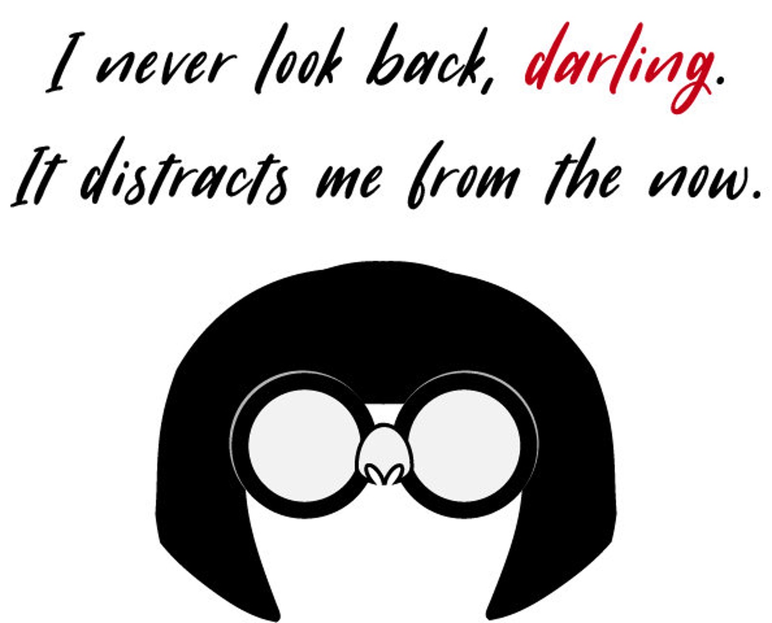 Disney Edna Mode Minimalist Art Etsy