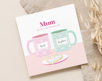 Mother's Day Card Afternoon Tea Loveliest Mum - Etsy
