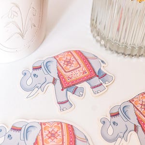 Indian Elephant - Vinyl Sticker 8cm X 6cm - Indian Stickers - Laptop ...