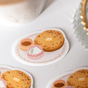 Aloo Paratha Vinyl Sticker 4.5cm X 7cm Indian Stickers Desi Food ...