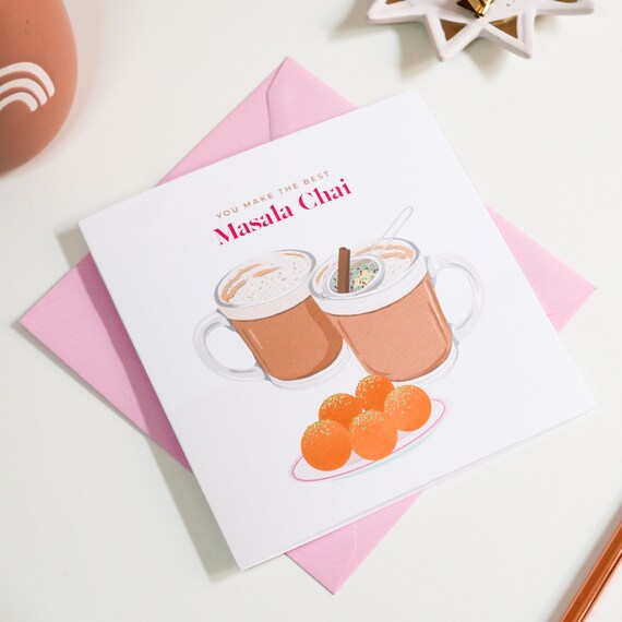 You Make the Best Masala Chai Card Luxury Indian Greetings | Etsy