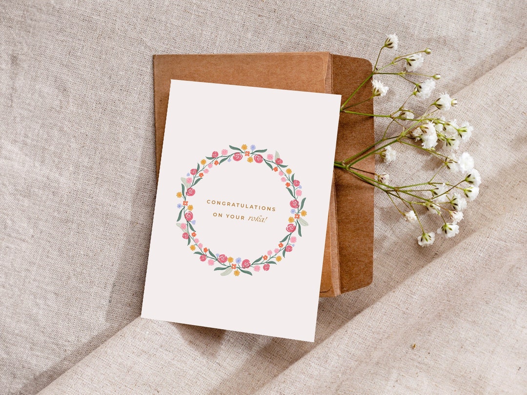 Congratulations on Your Roka - Greetings Card - Modern Desi Greetings ...