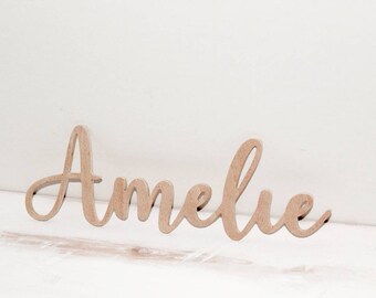 Wood Script Letters - Etsy