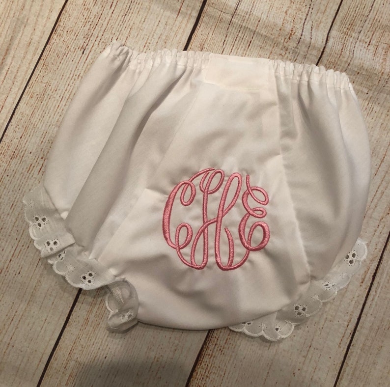 Monogrammed Bloomers Infant/toddler Baby Bloomers Diaper - Etsy