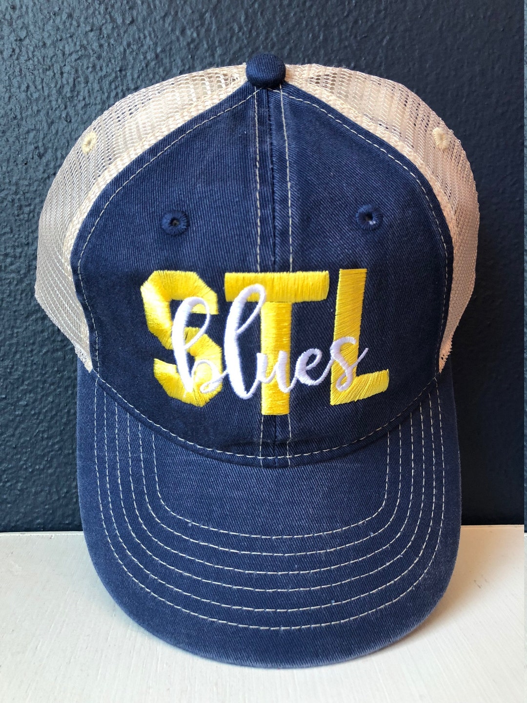 St. Louis Blues Trucker Hat/ Blues Hat/ Trucker Hat/ - Etsy