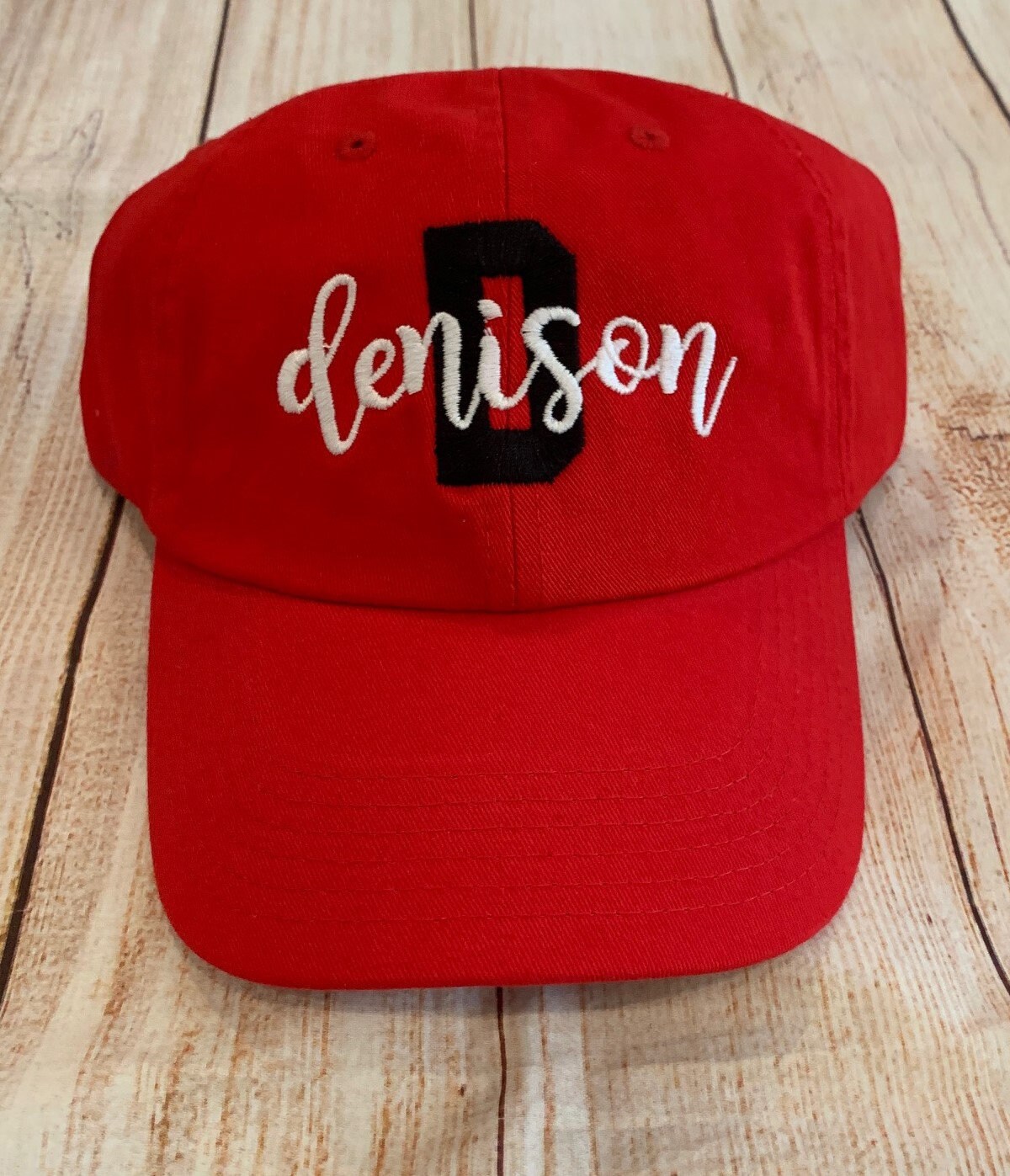 Denison University Baseball Hat/ Denison Hat/Big Red Hat/ Big - Etsy España
