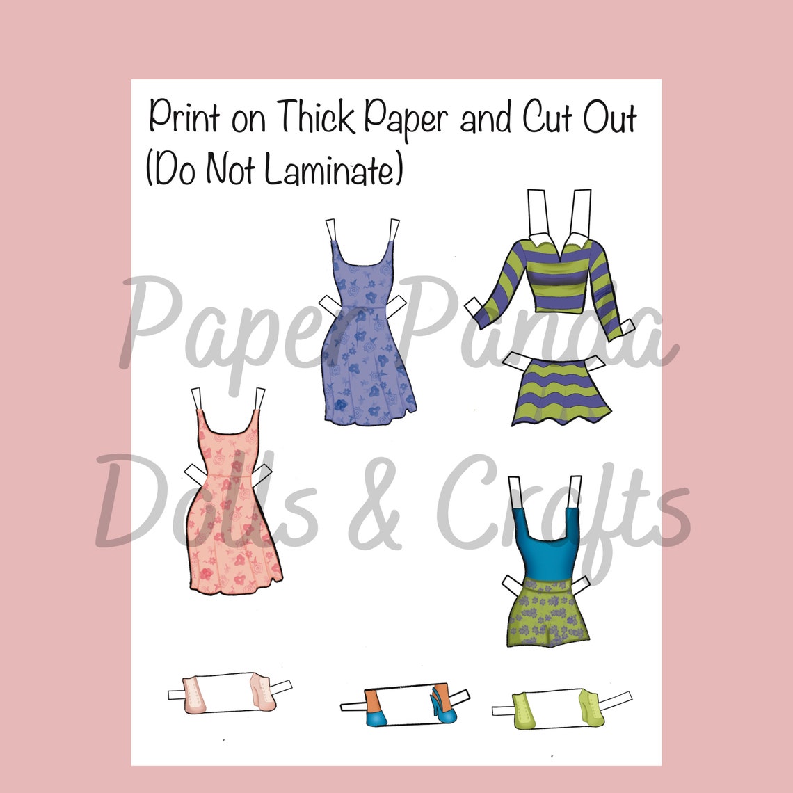 Printable Paper Doll & House Lucy Paper Doll Activities for - Etsy