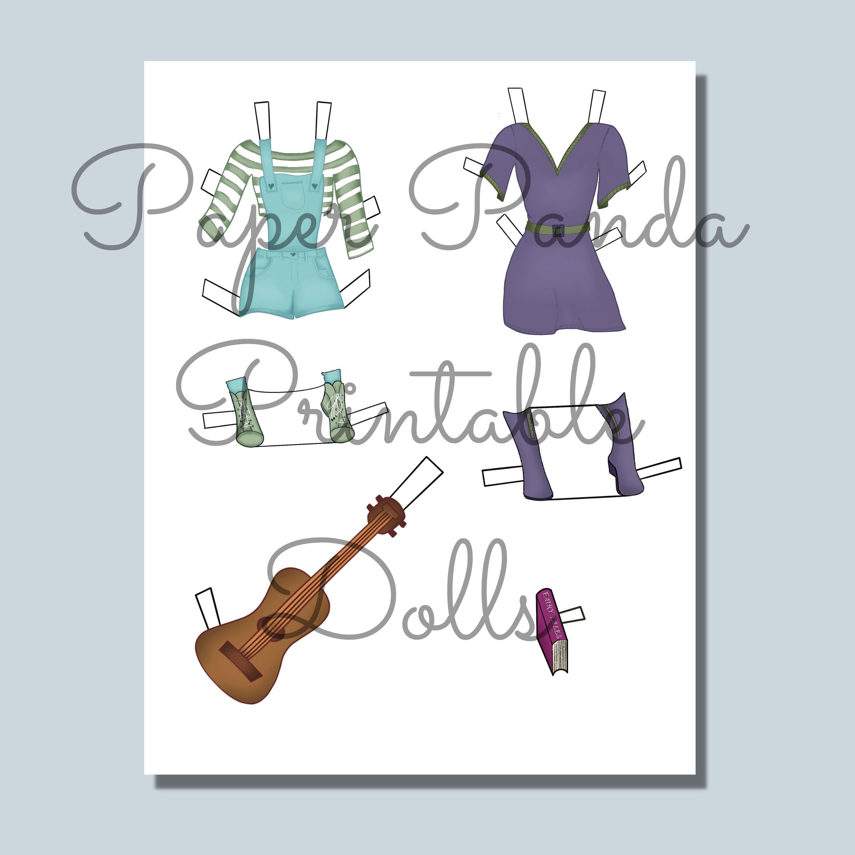 Printable Paper Doll House, Erica Paper Doll & Activities for Kids - Etsy