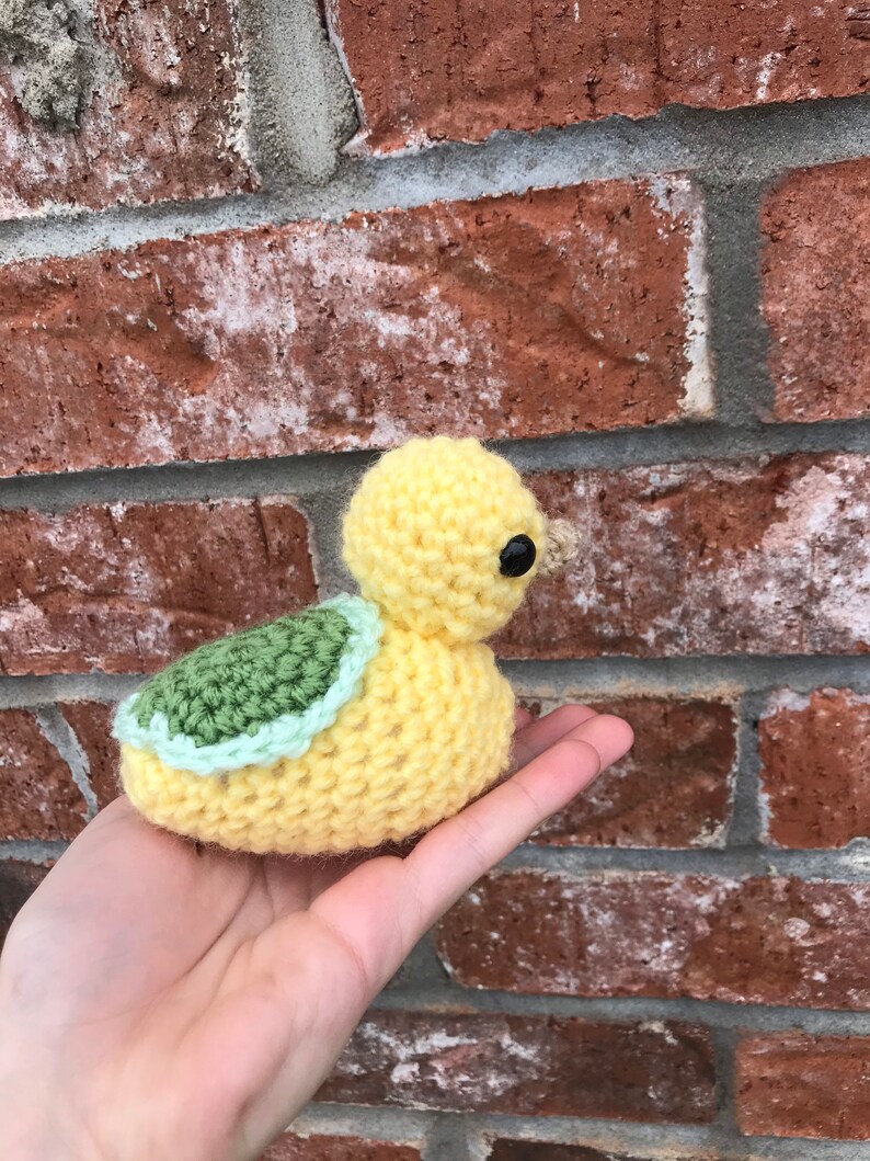Crocheted Turtle-Duck | Etsy