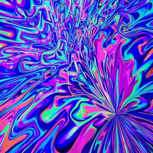 Acid Rain blacklight Trippy Tapestry Psychedelic UV Reactive - Etsy