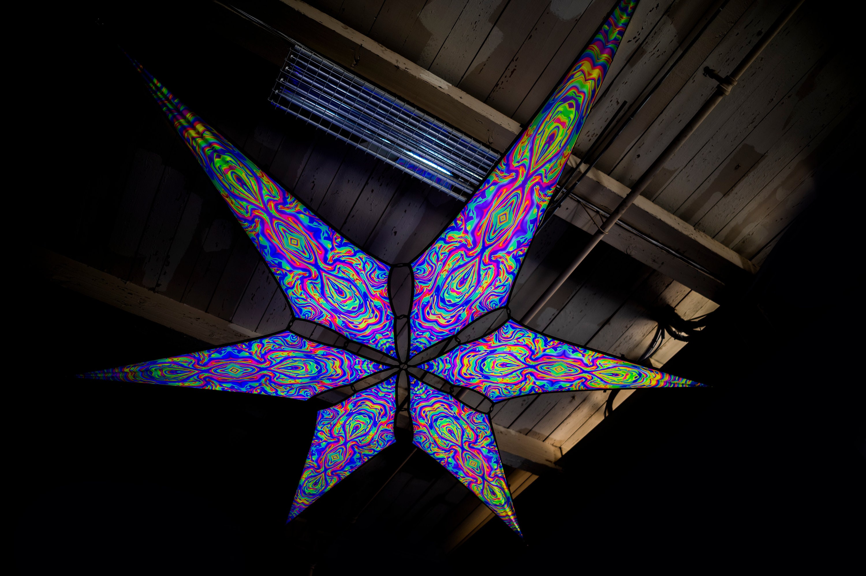 Infinity Portal Ceiling Canopy Trippy UV Reactive - Etsy