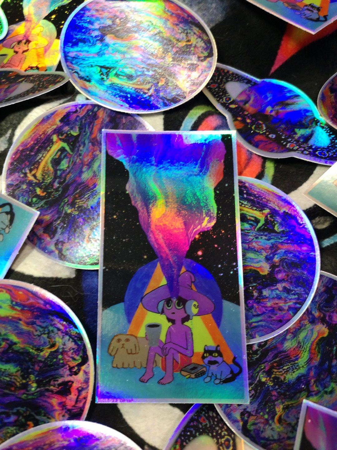 Clancy From the Midnight Gospel 4.5" Psychedelic Holographic Sticker ...