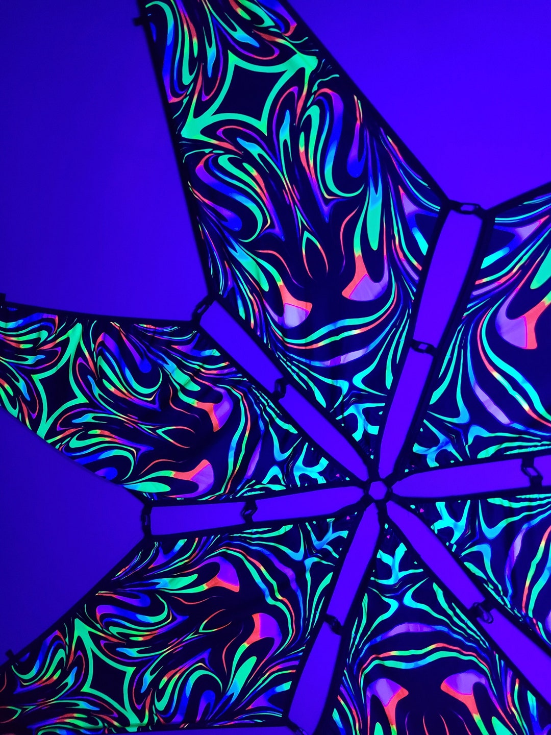 To Infinity - Ceiling Decoration - Psychedelic UV Reactive Canopy - 6 ...