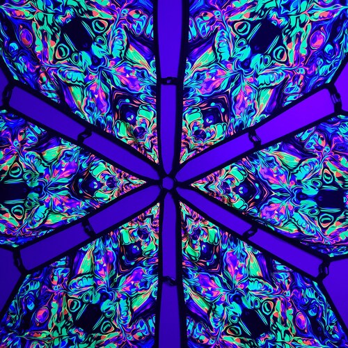 Infinity Portal Ceiling Canopy Trippy UV Reactive - Etsy