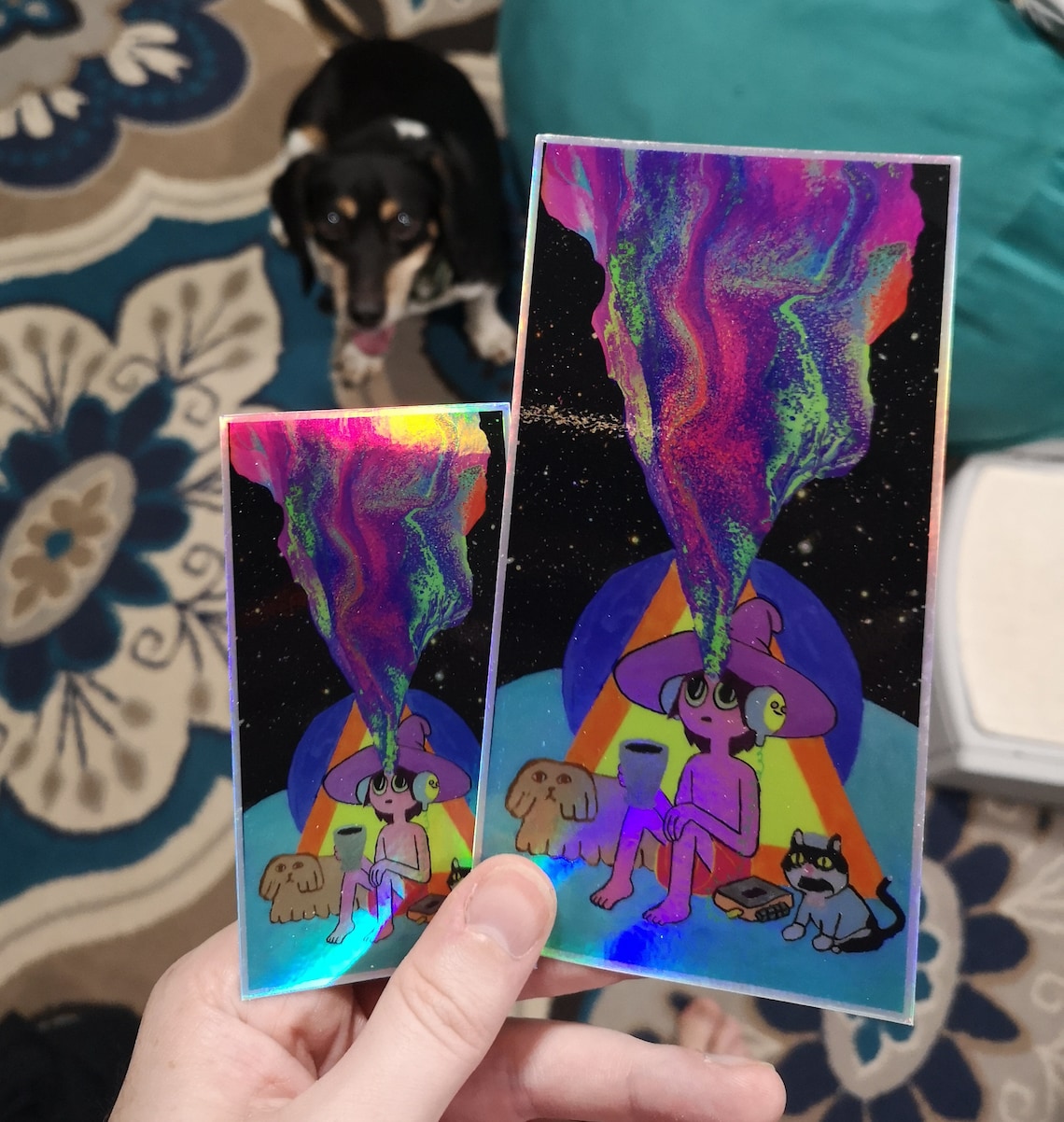 Clancy From the Midnight Gospel 4.5" Psychedelic Holographic Sticker ...