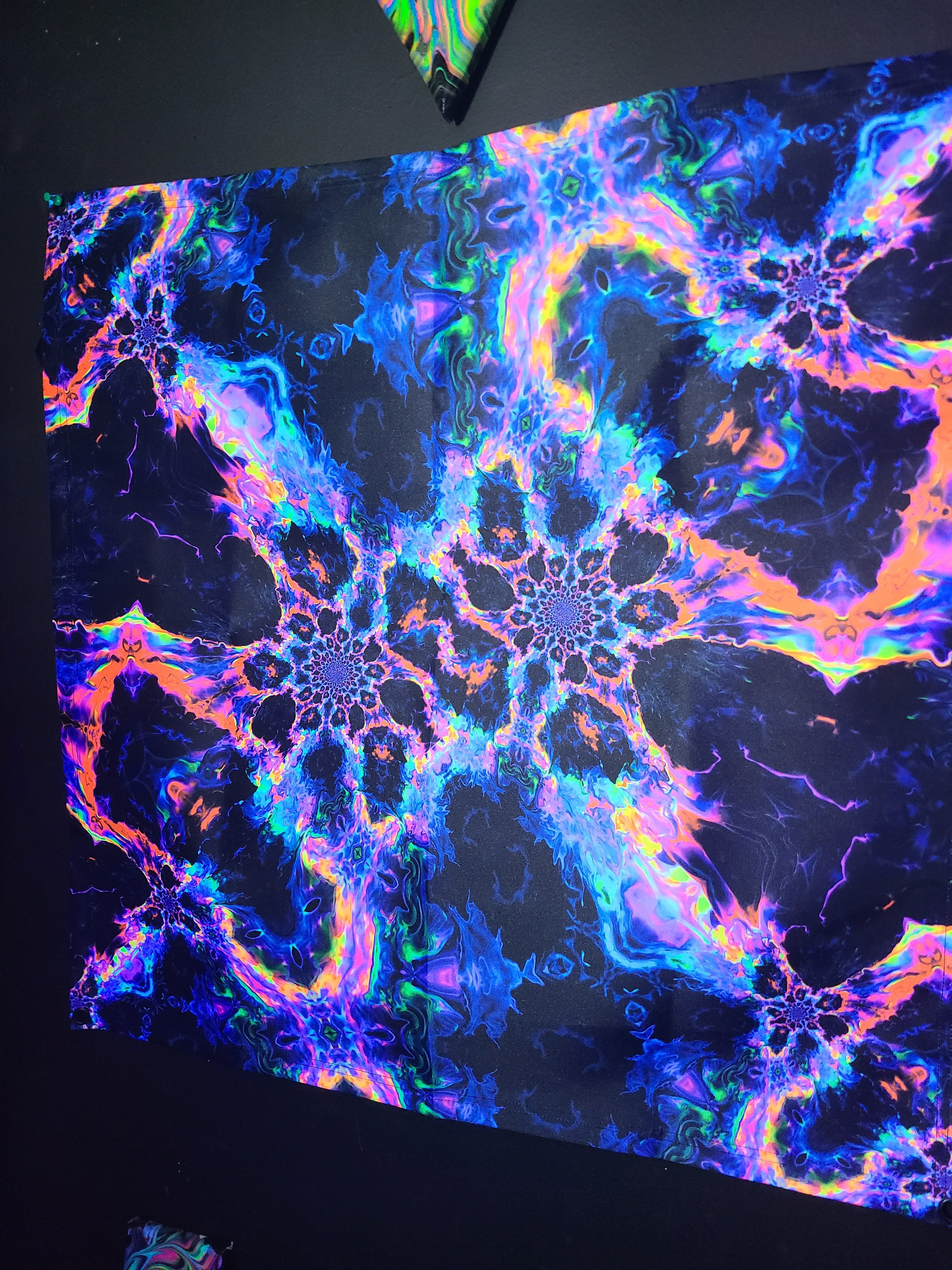 Trip Nebula (blacklight Tapestry) Psychedelic UV Reactive Fluorescent ...
