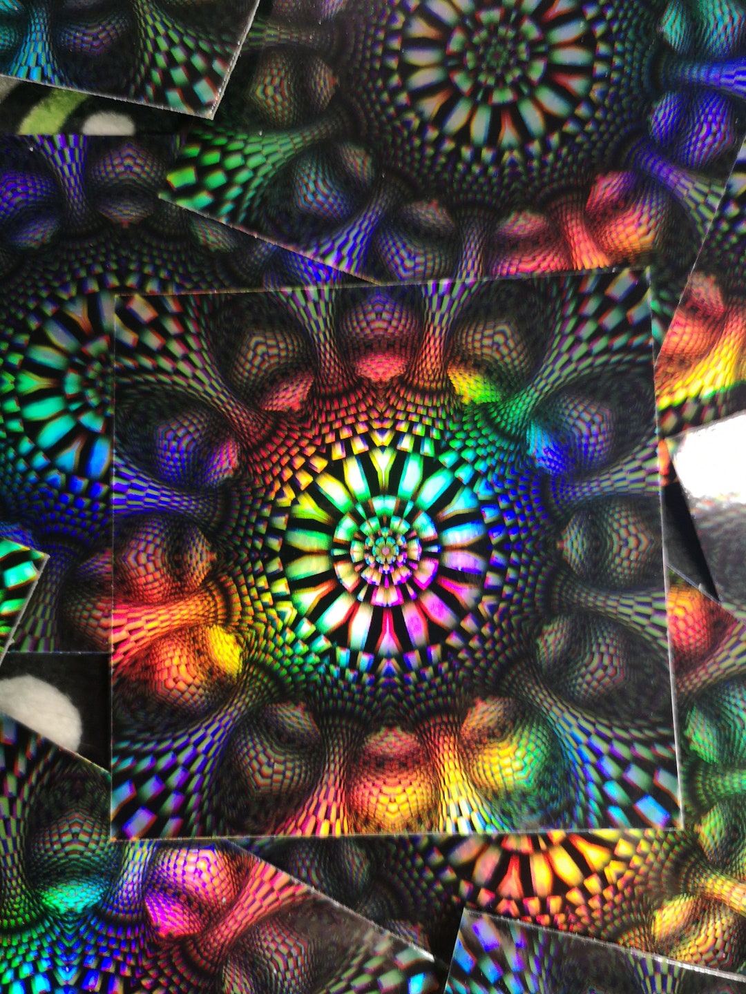 Fractal Hypnosis - Psychedelic 3" Holographic | Car, Laptop, Water ...