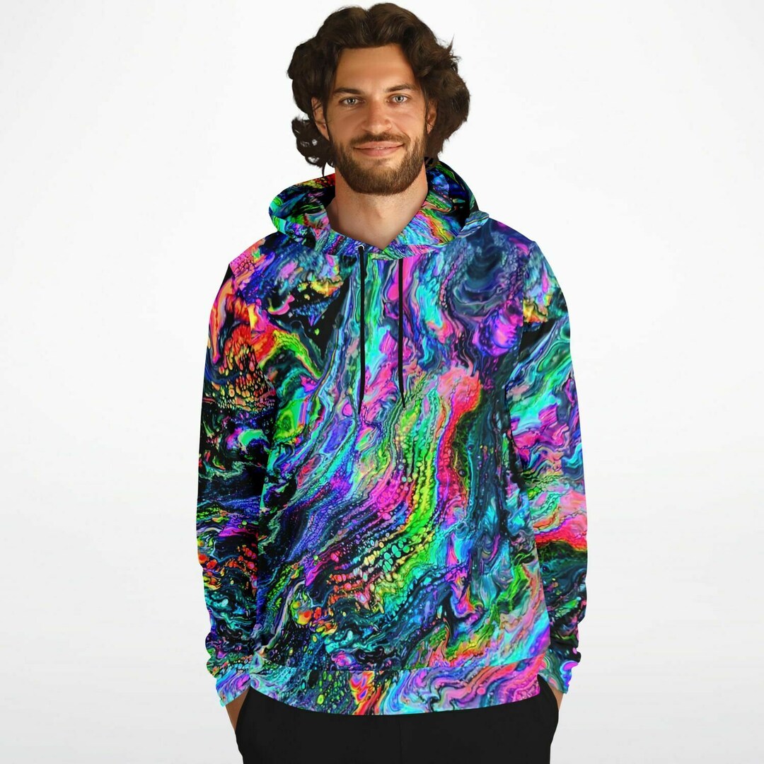 Galactic Drip - Hoodie - All Over Print - Psychedelic Festival Clothing ...