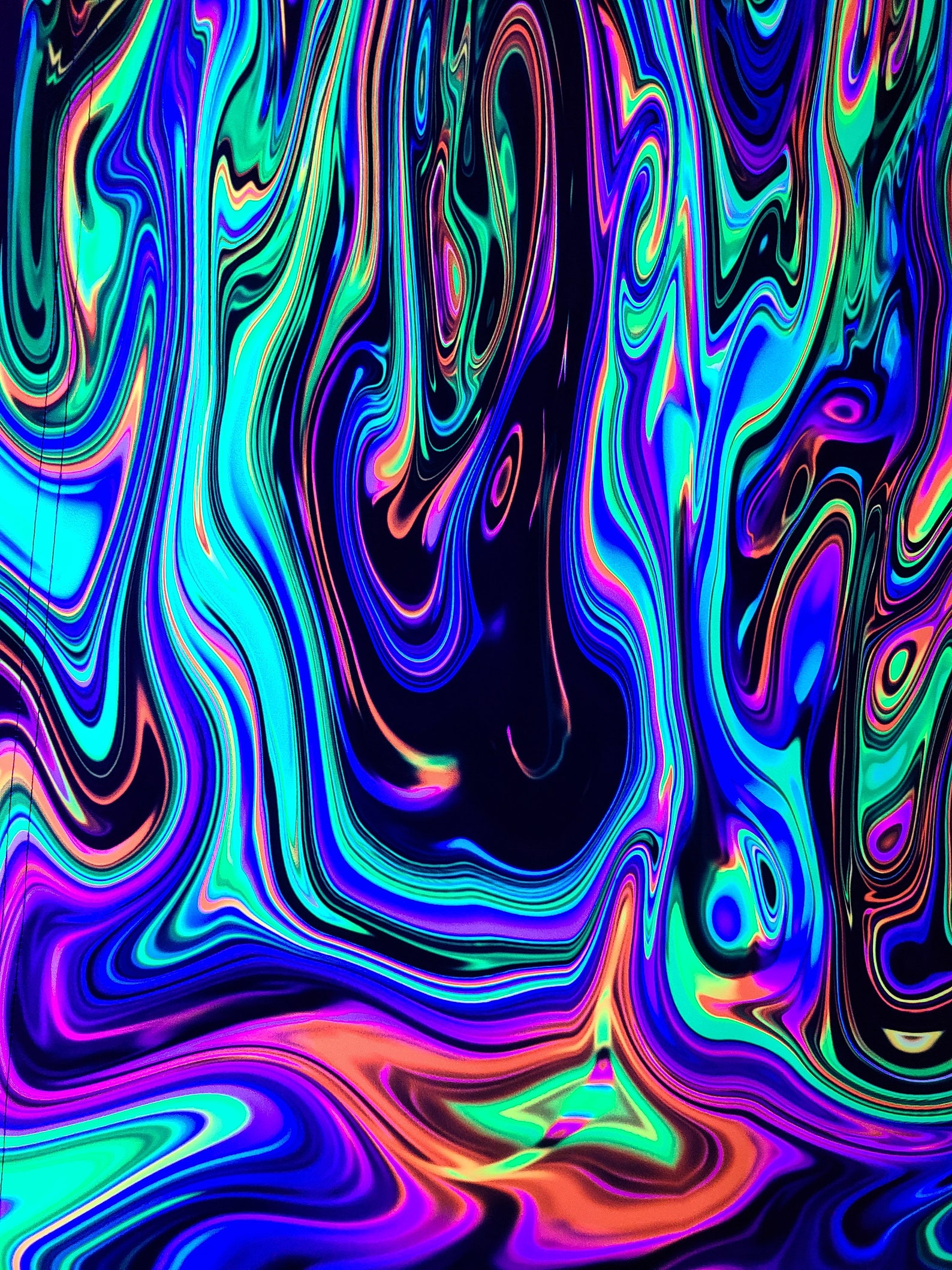 Acid Rain (blacklight Trippy Tapestry) Psychedelic UV Reactive ...