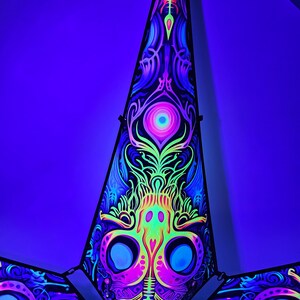 Synthwave Dragon Portal- Ceiling Canopy - Psychedelic UV Reactive ...