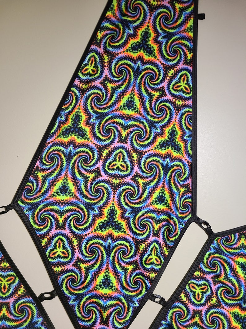 Fractal Kandi Ceiling Canopy Trippy UV Reactive Geometric - Etsy