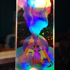 Clancy From the Midnight Gospel 4.5" Psychedelic Holographic Sticker ...