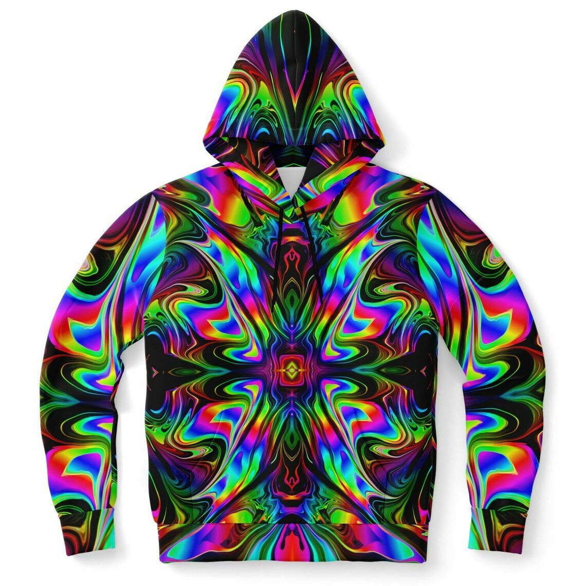 Trippy Neon X Factor - Hoodie - All Over Print - Psychedelic Festival ...