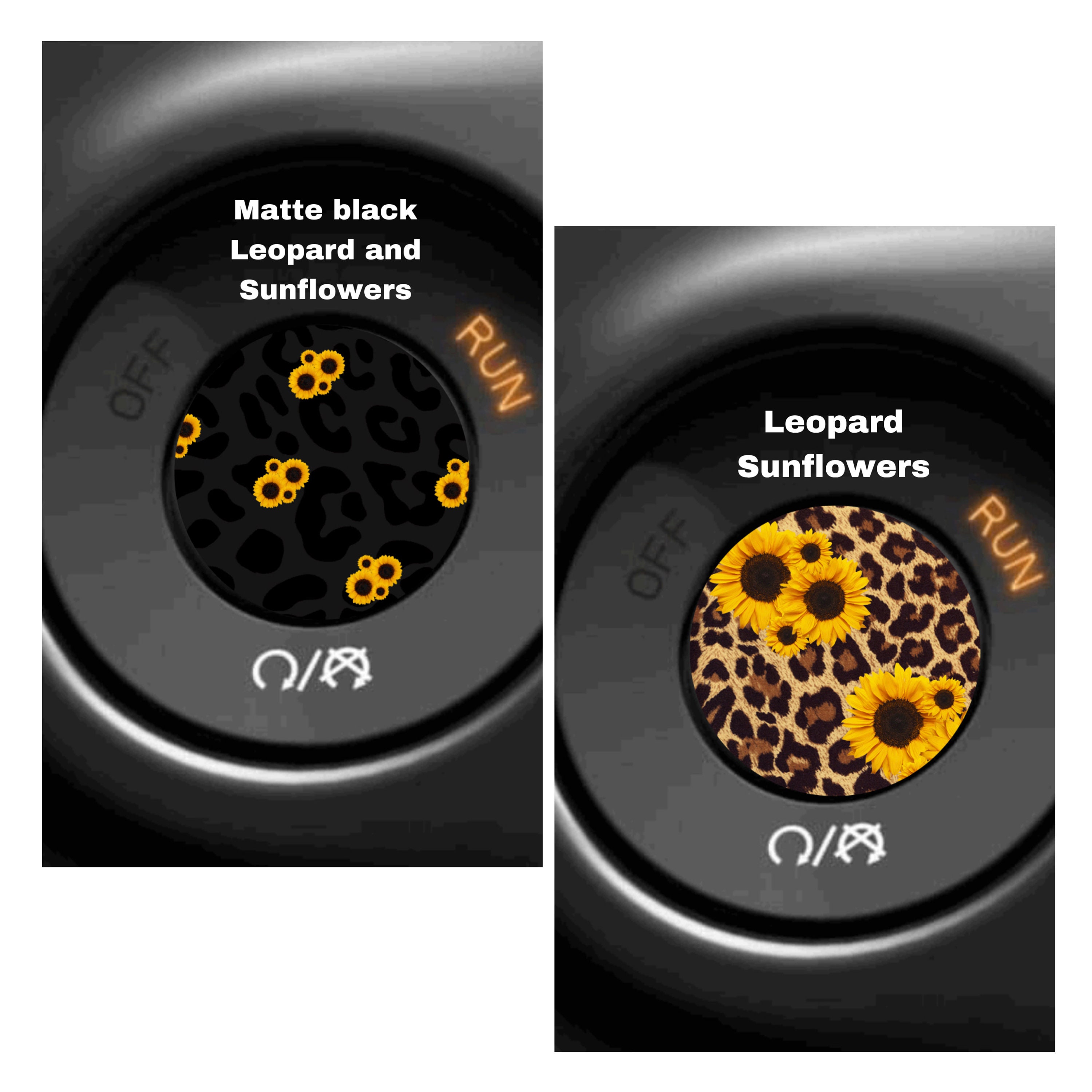 Sunflower Themed Push to Start Button Decals PLEASE READ DESCRIPTION - Etsy