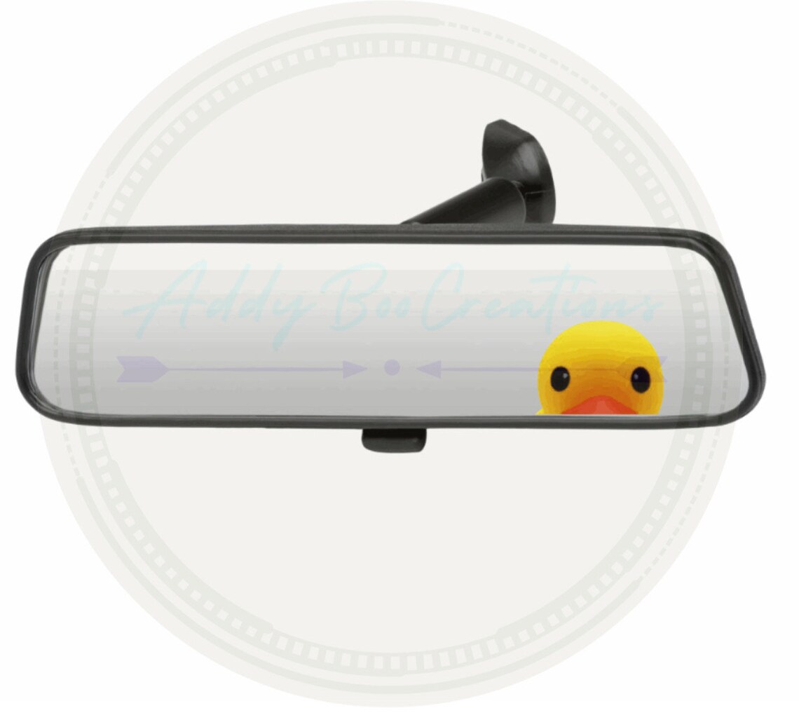 Duck Peeker Rear View Mirror/sun Visor Decal - Etsy