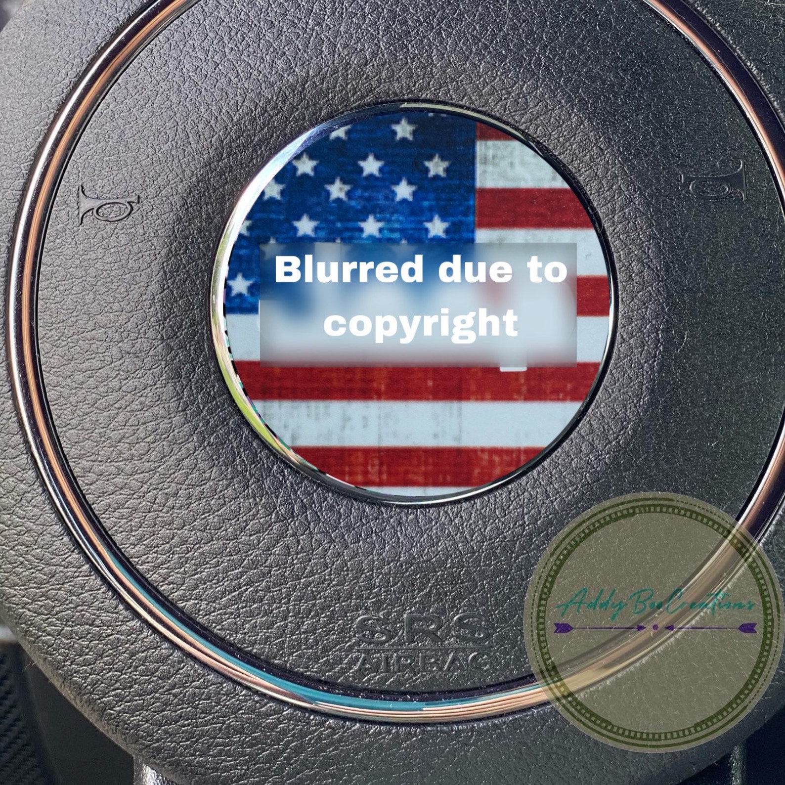 American Flag Steering Wheel Emblem Overlay Decals - Etsy