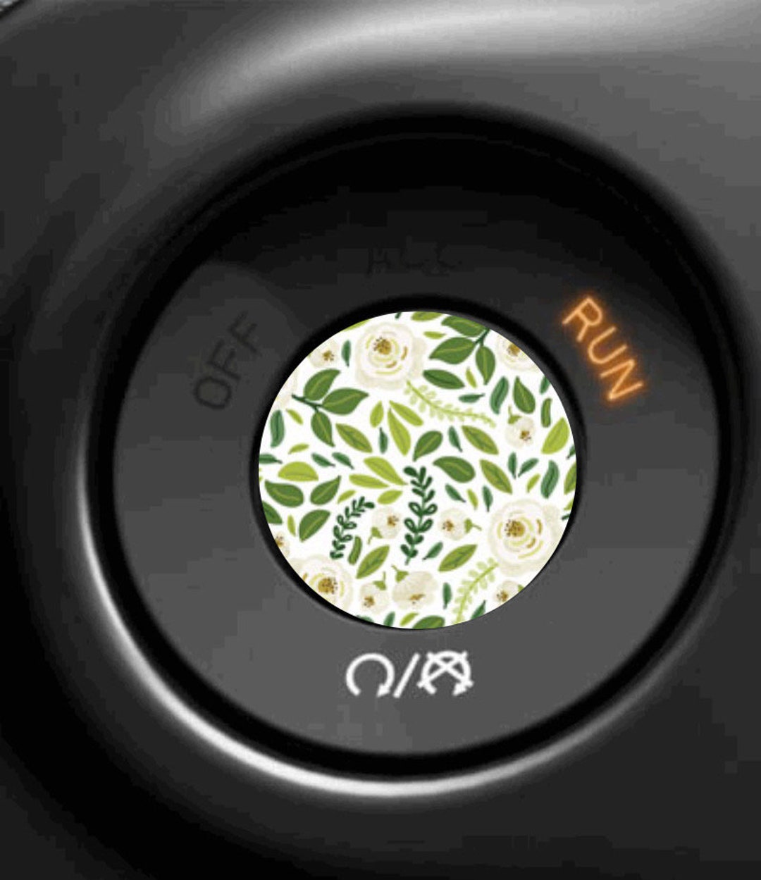 Magnolia Print Push to Start Button Decals PLEASE READ DESCRIPTION - Etsy