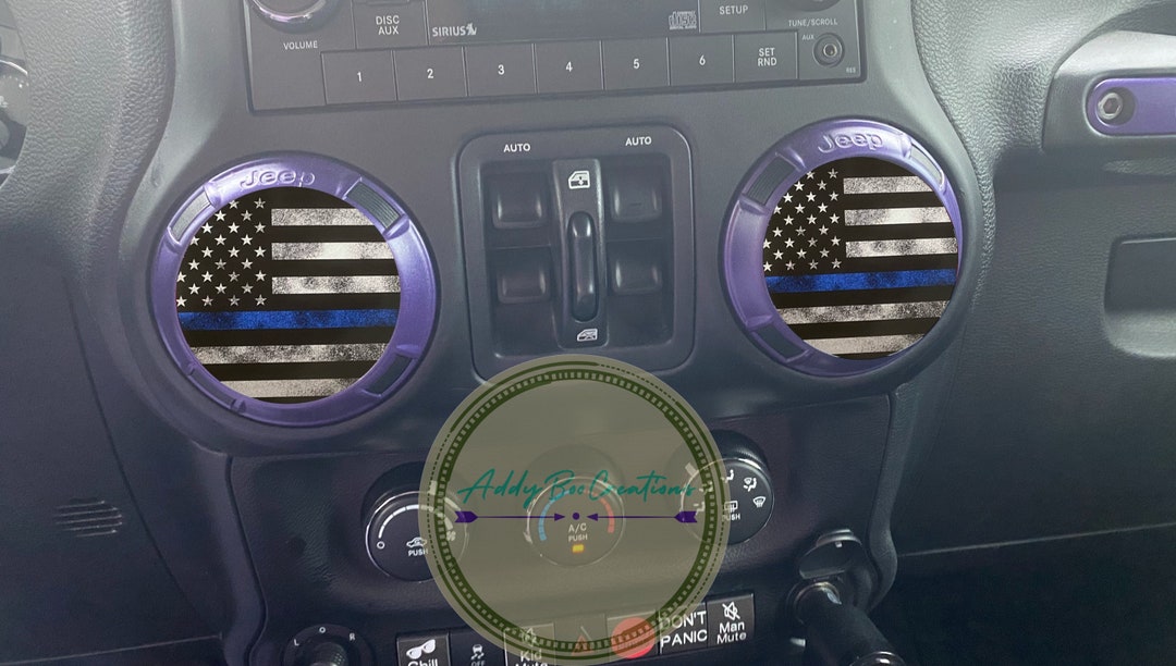 Thin Blue Line Air Vent/ac Vent Decals - Etsy