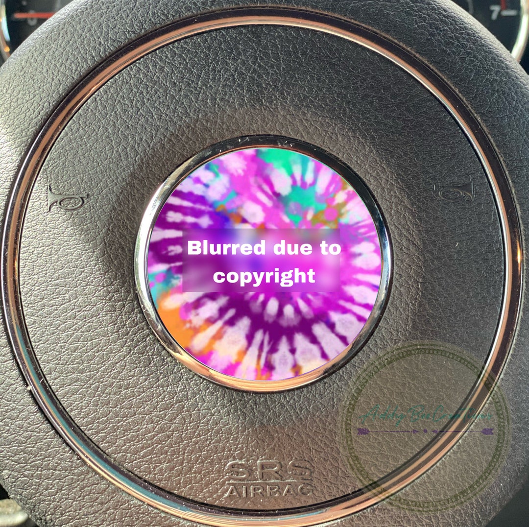 Tie Dye Steering Wheel Emblem Overlay Decals - Etsy