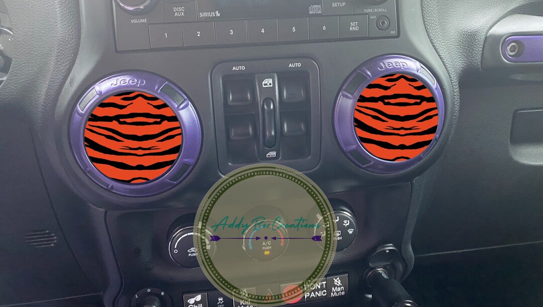 Tiger Print Air Vent/ac Vent Decals - Etsy