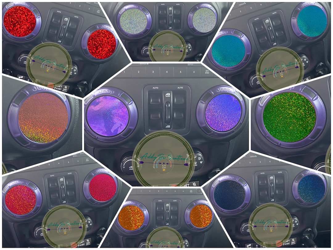 Glitter Look/holographic Air Vent Decals/ac Vent Decals - Etsy
