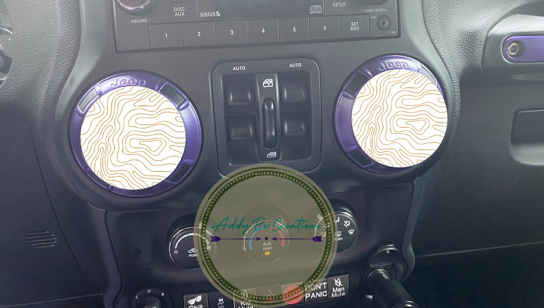 Topography Air Vent/ac Vent Decals - Etsy