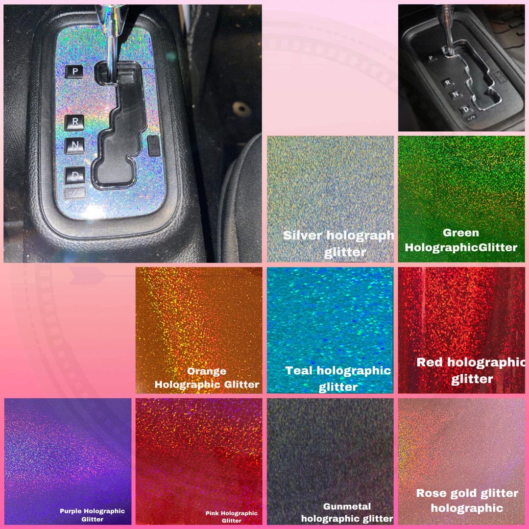 Glitter Look/holographic Gear Shift Plate Decals *READ DESCRIPTION - Etsy